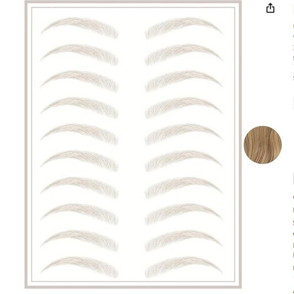 Brows by Bossy | Makeup | 5 Add On Brows By Bossy Temporary Eyebrow ...